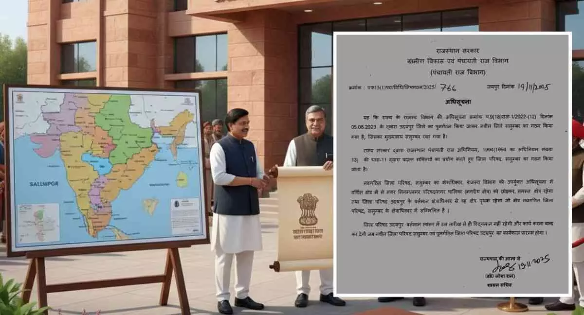 उदयपुर से अलग होकर सलूम्बर में होगी नई जिला परिषद, 2026 में मिलेगा पहला ...