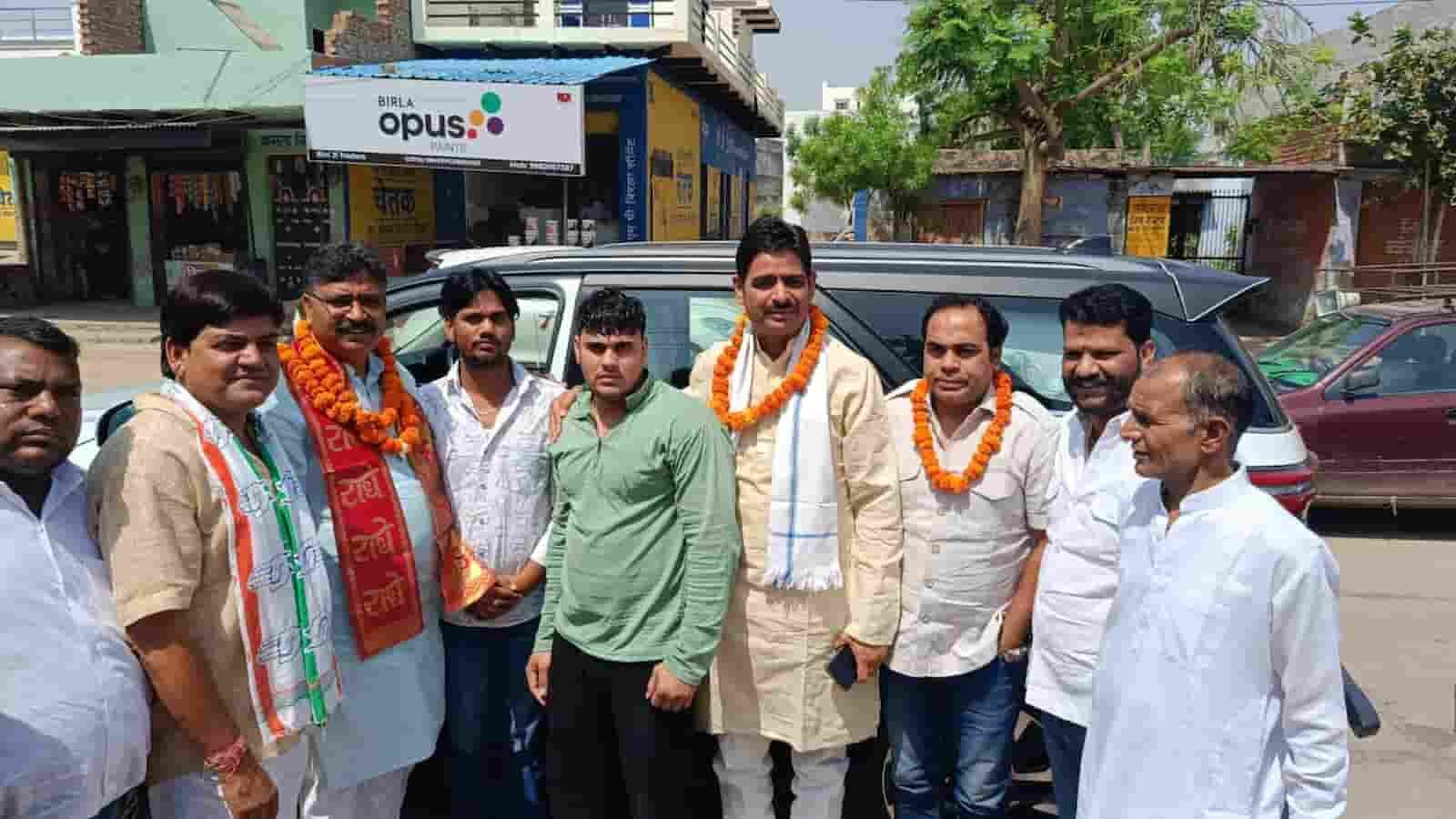 टीकाराम जूली का बृज नगर में भव्य स्वागत, संगठन की मजबूती पर दिया जोर ...