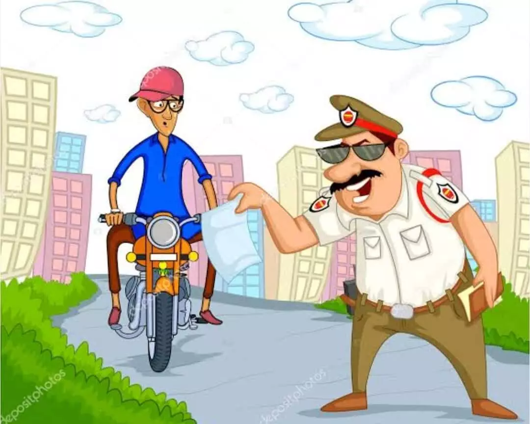 बारां: ट्रैफिक पुलिस पर अवैध वसूली के आरोप, चालान को लेकर बढ़ी जनता की ...